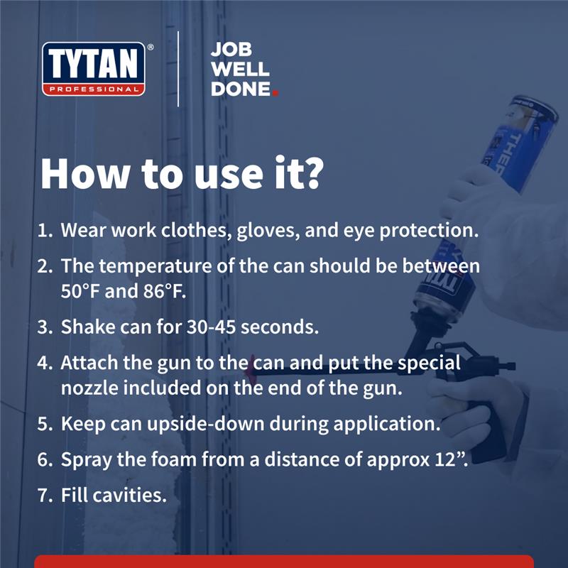 Thermospray 29 oz. Gun Foam – Tytan Professional (Selena USA, Inc.)