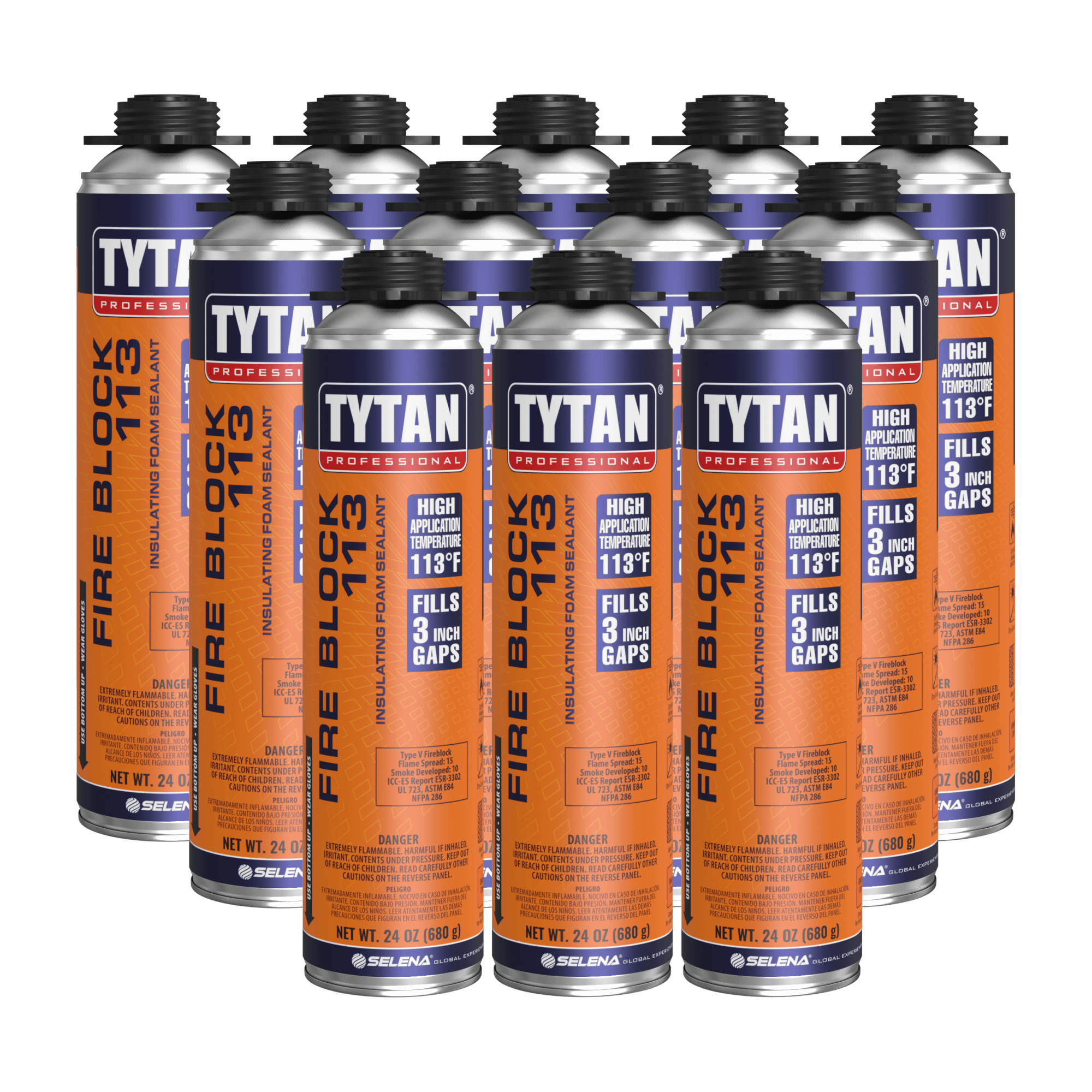 Fire Block 113 24 oz. Gun Foam (Case) – Tytan Professional (Selena USA ...