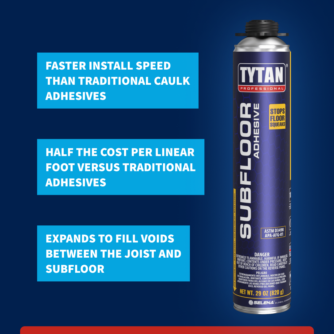 Subfloor Adhesive 29 oz. Gun Foam – Tytan Professional (Selena USA, Inc.)
