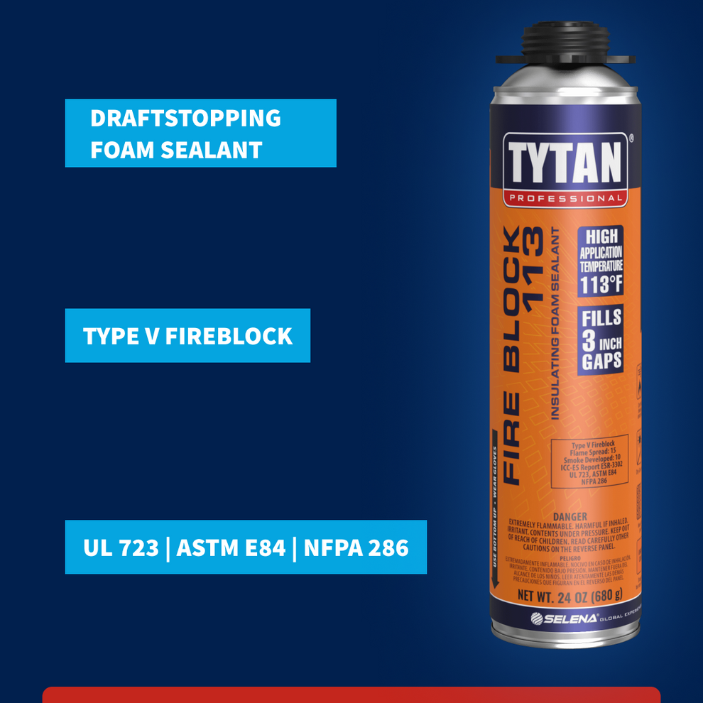 Fire Block 113 Orange Foam 24 oz (1 Pack) for Gaps & Crack Sealing Aro ...