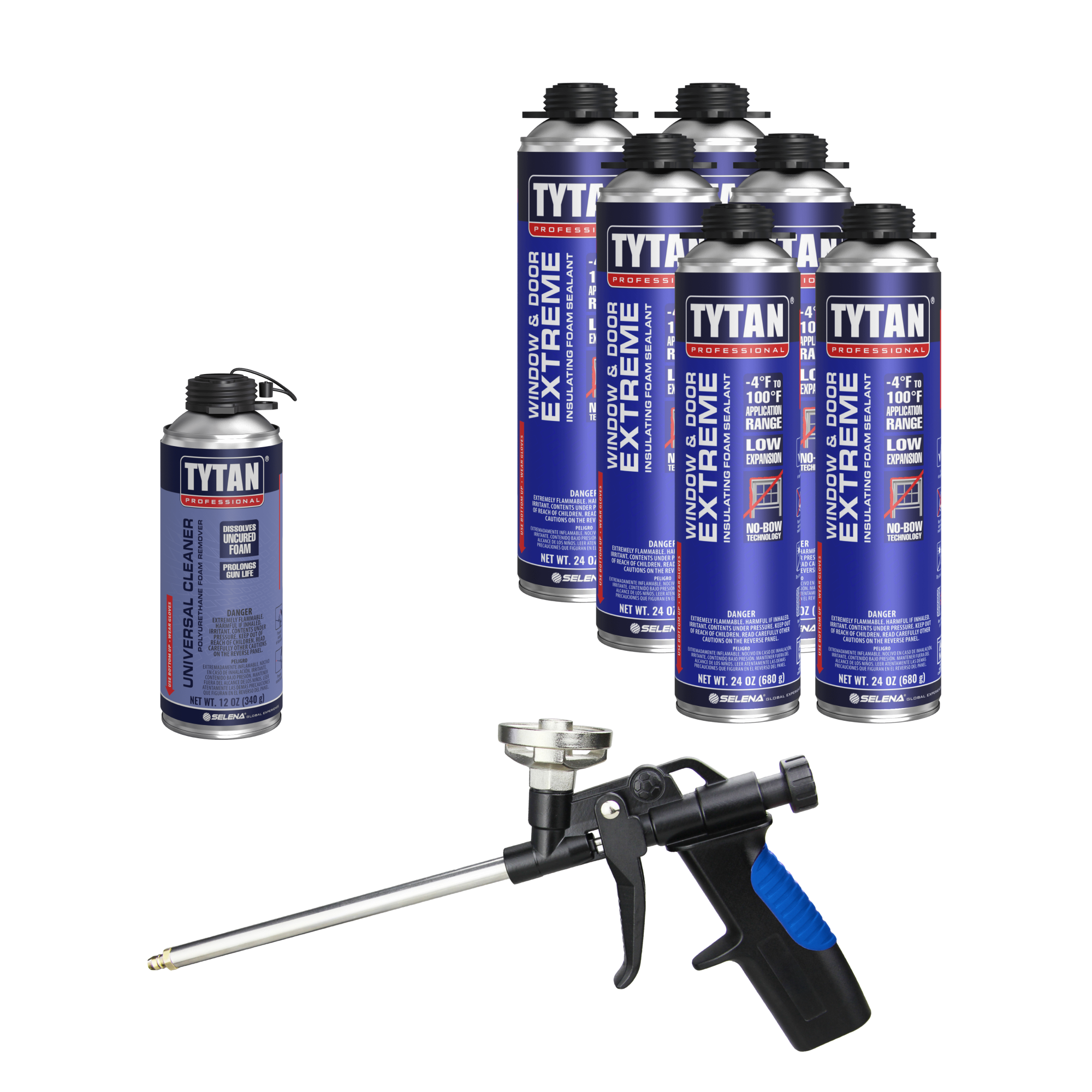Window and Door Extreme 24 oz. Gun Foam (6 Can Kit) – Tytan ...